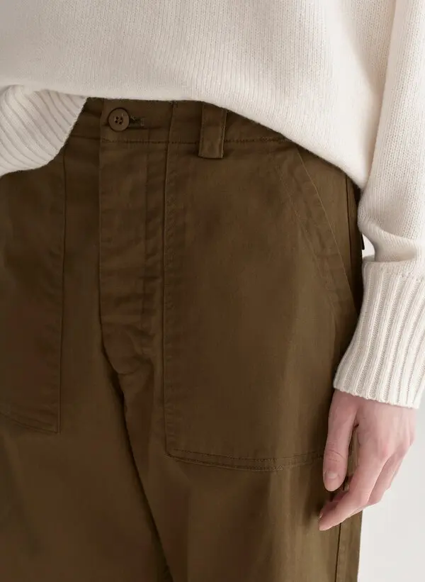 A.L.C. Brayden Cotton Twill Pant - Olive