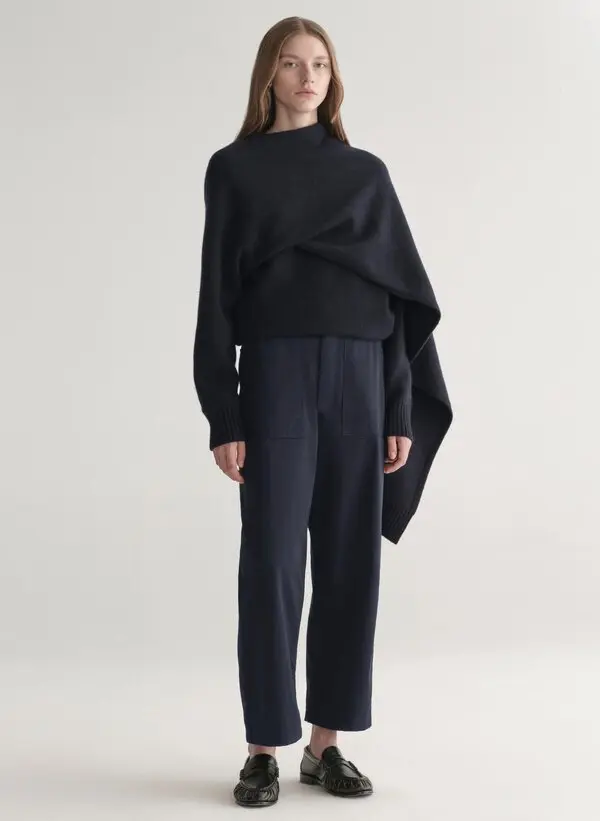 A.L.C. Brayden Cotton Twill Pant - Deep Navy