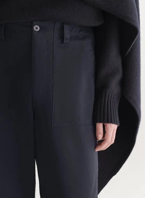 A.L.C. Brayden Cotton Twill Pant - Deep Navy