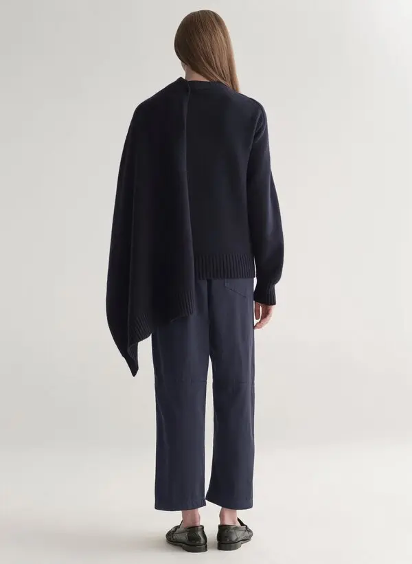 A.L.C. Brayden Cotton Twill Pant - Deep Navy
