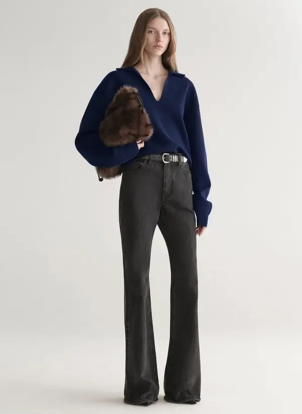 A.L.C. Timmy Polo Sweater - Navy