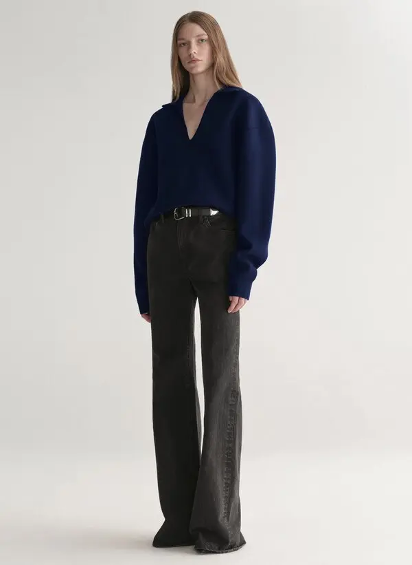 A.L.C. Timmy Polo Sweater - Navy