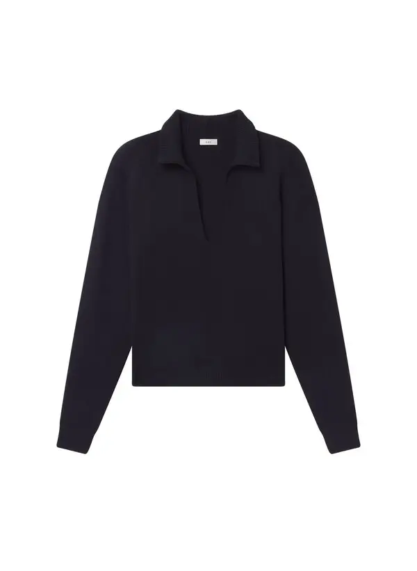 A.L.C. Timmy Polo Sweater - Navy