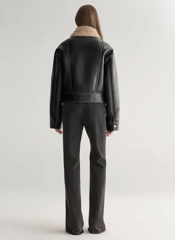 A.L.C. Stevie Faux Shearling Zip-up Jacket