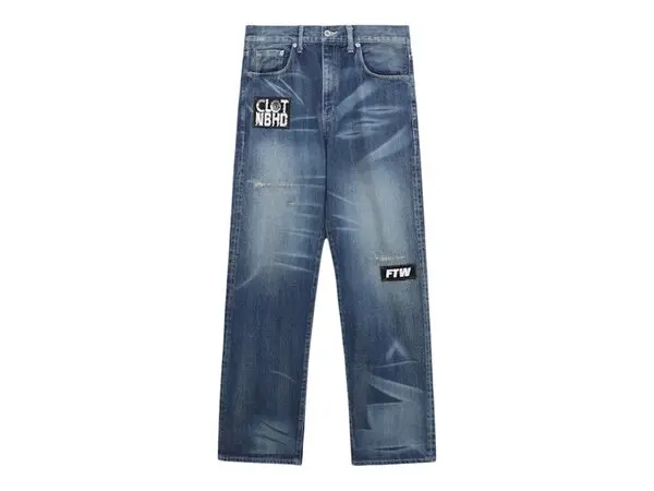 CLOT X Neighborhood Savage Denim Deep Basic Pants