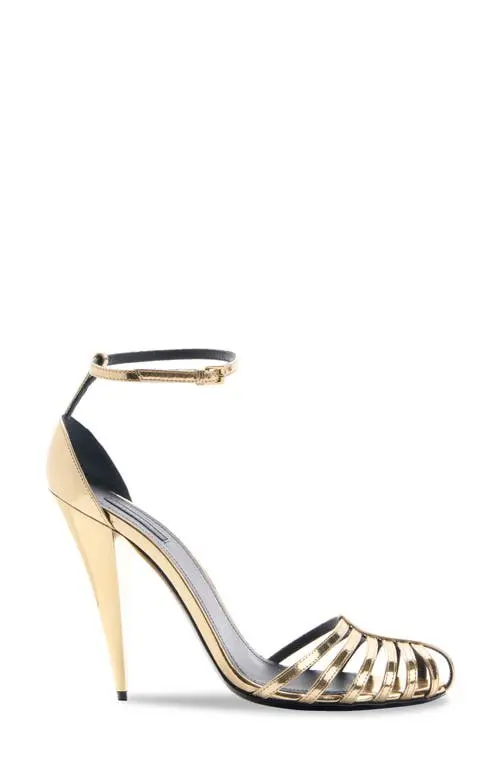 Givenchy Metallic Cage Sandal