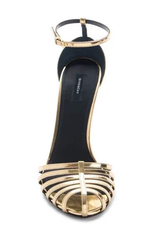 Givenchy Metallic Cage Sandal