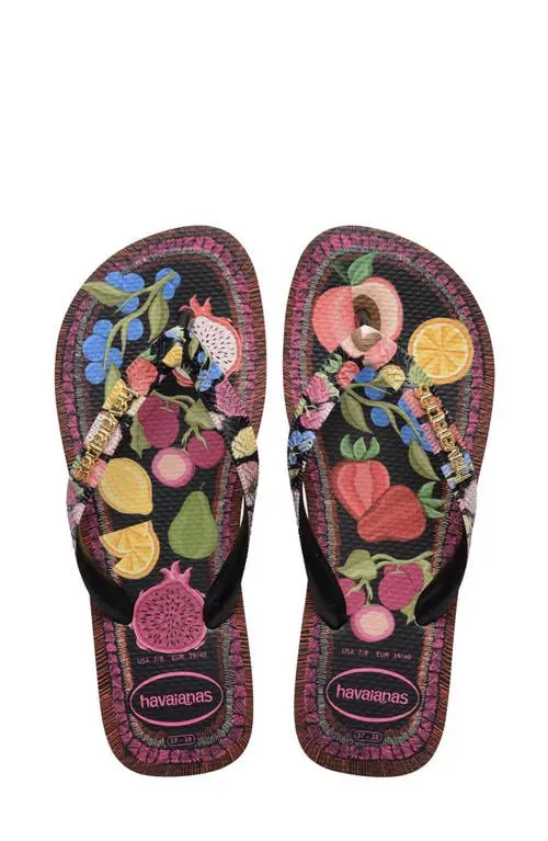 Havaianas Top Tropicalia Vibes Ii Flip Flop - Black