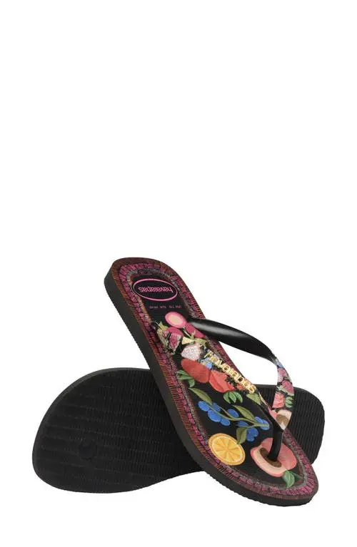 Havaianas Top Tropicalia Vibes Ii Flip Flop - Black