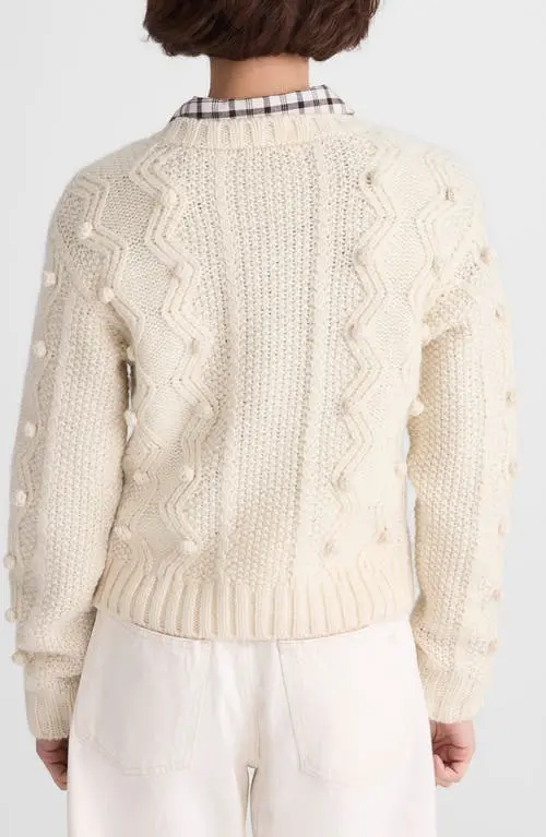 Madewell Mixed Stitch Crewneck Sweater