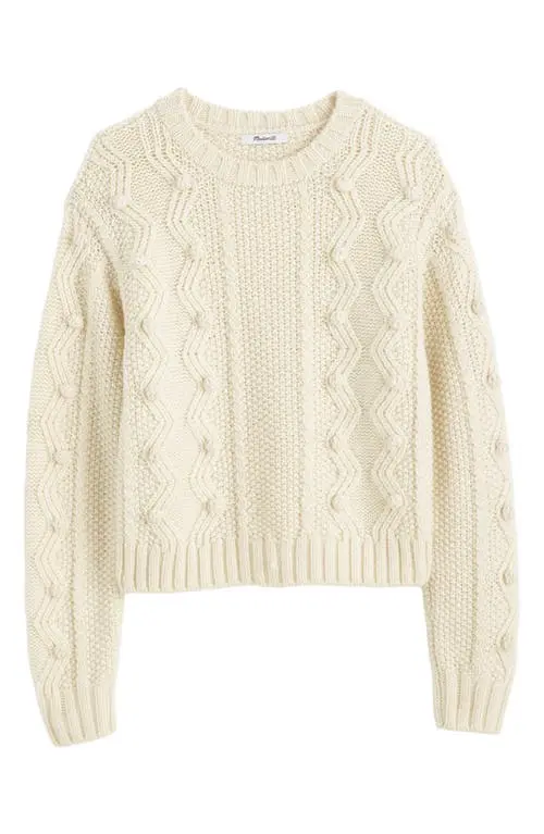 Madewell Mixed Stitch Crewneck Sweater