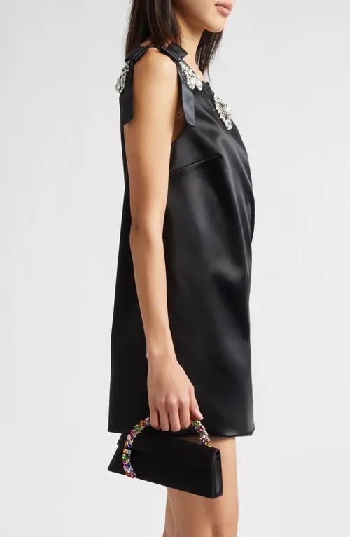L’ALINGI Karma Crystal Handle Clutch