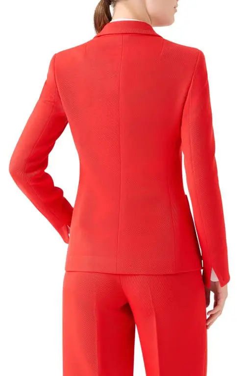 Akris Wool Gabardine Blazer - Bright Red