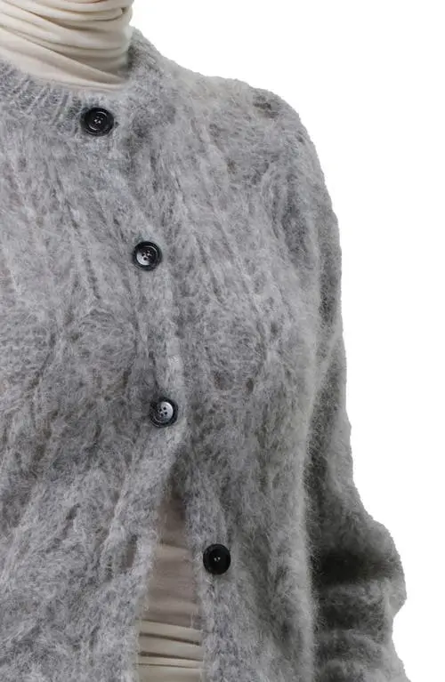 Citizens Of Humanity Odette Fuzzy Cardigan - Heather Grey L