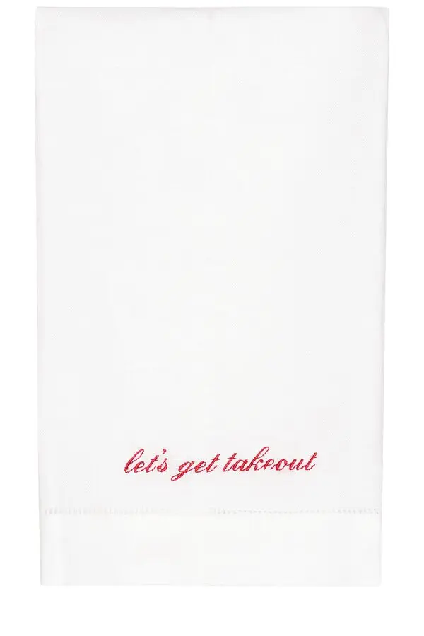 ABBODE Let's Get Takeout Tea Towel - N,a