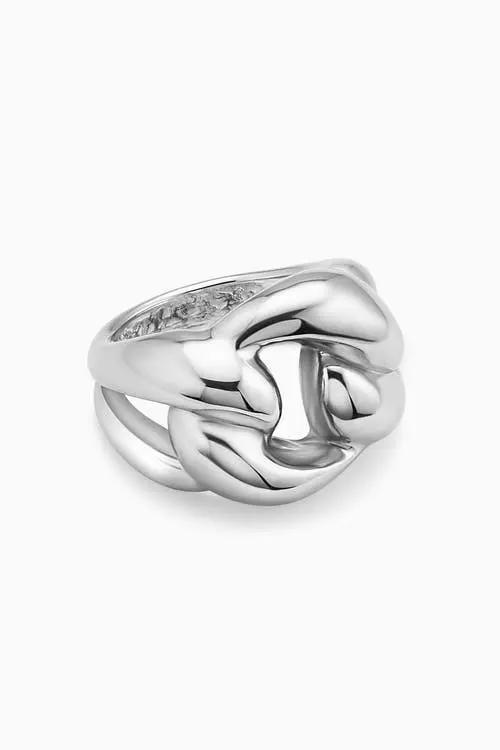 ORADINA Sterling Curb Ring
