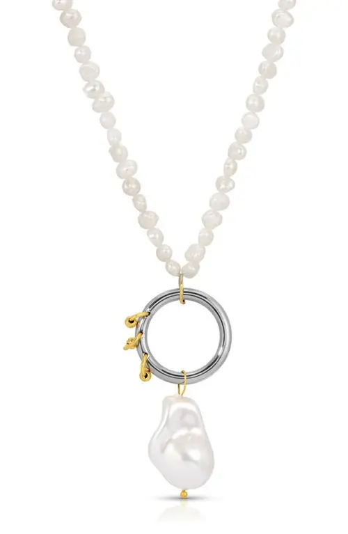KOZAKH Komoti Pearl Pendant Necklace - Gold