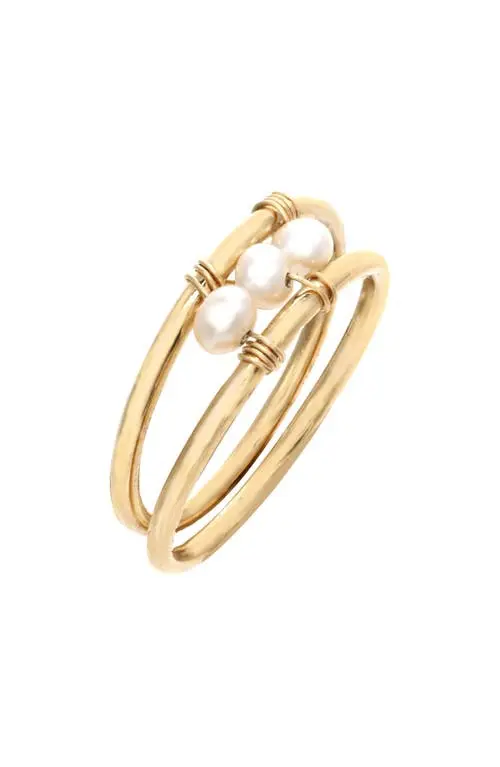 KOZAKH Elana Cultured Pearl Ring - Gold
