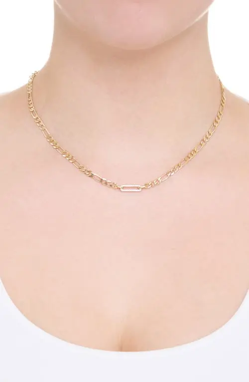 ATHRA LUXE Pavé Figaro Chain Necklace