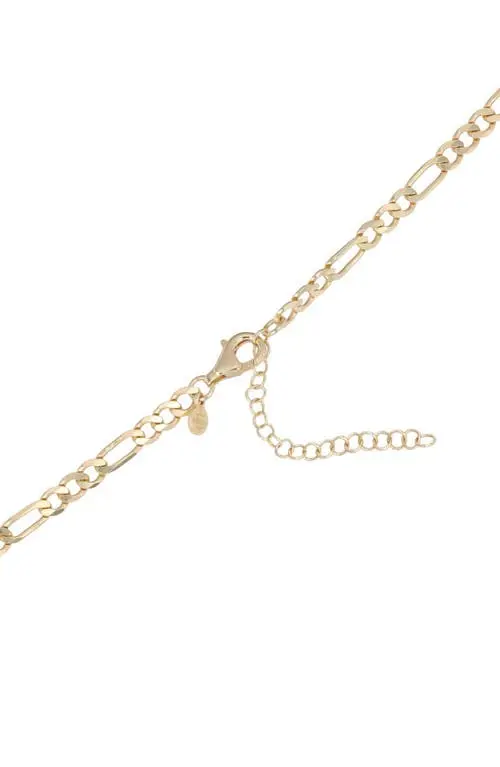 ATHRA LUXE Pavé Figaro Chain Necklace