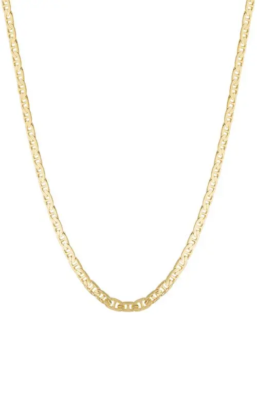 ATHRA LUXE Diamond Cut Link Chain Necklace - Gold