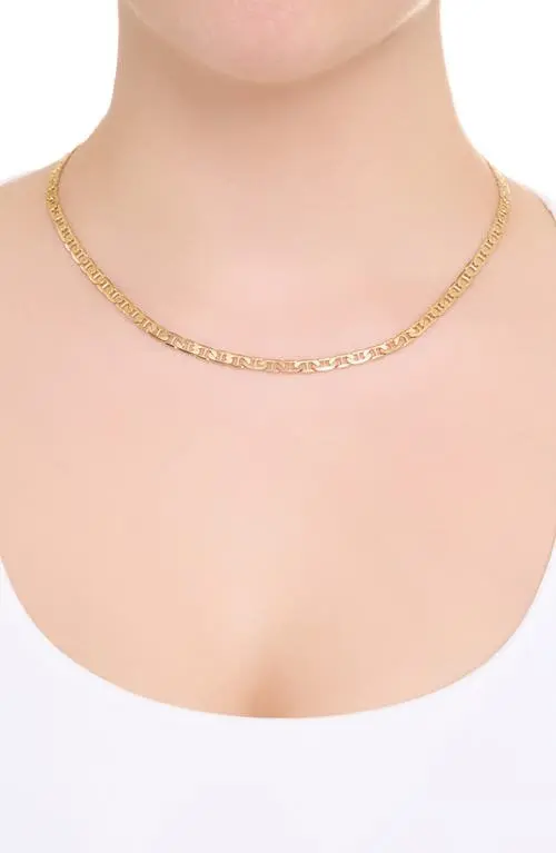 ATHRA LUXE Diamond Cut Link Chain Necklace