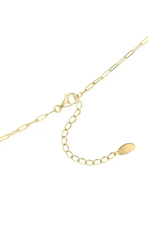 ATHRA LUXE Pavé Interlock Necklace - Gold