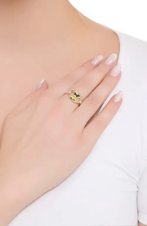 ATHRA LUXE Sculpted Mariner Link Ring