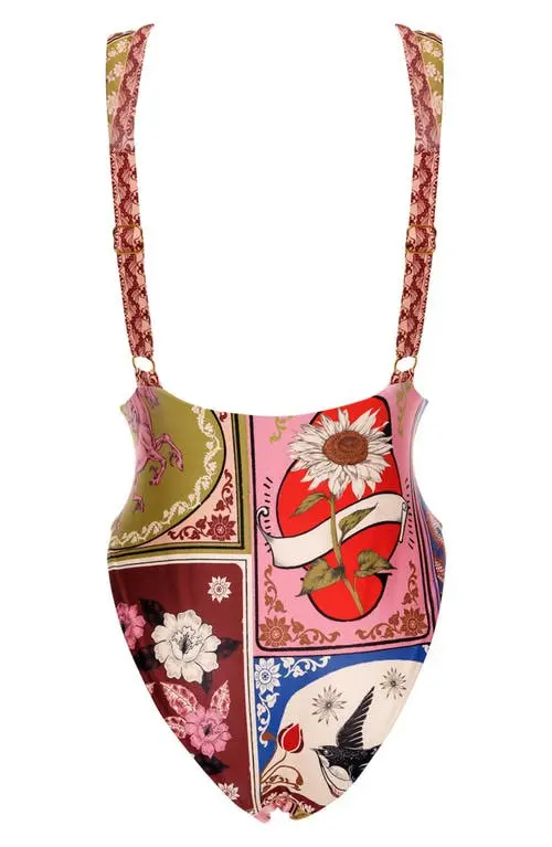 Agua Bendita Ina Printed One-piece Swimsuit