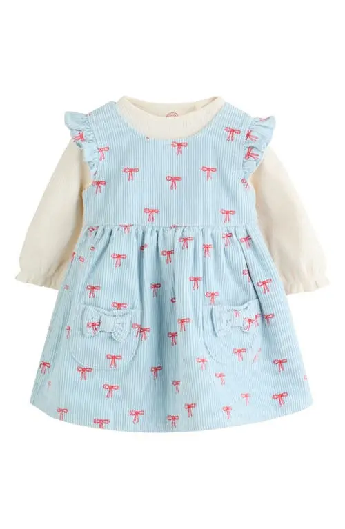 NEXT Bow Corduroy Pinafore Dress Set