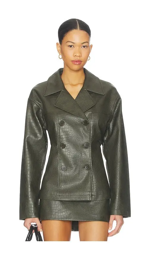 Superdown Caroline Faux Leather Jacket