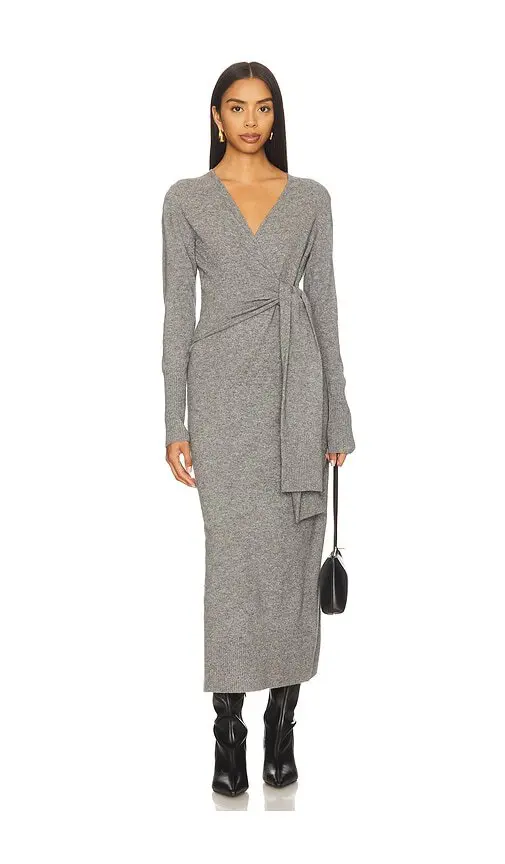 Veronica Beard Salomez Knit Dress - Medium Heather Grey
