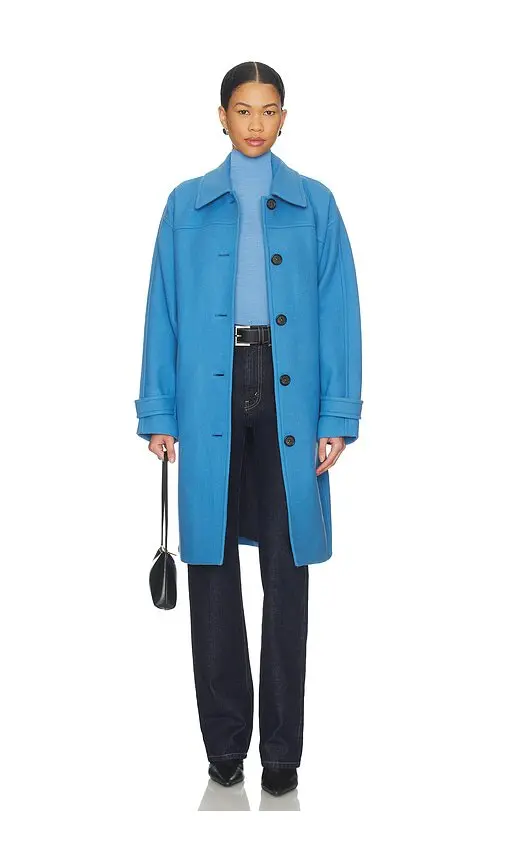 Veronica Beard Laurent Dickey Coat - Blue Jasper