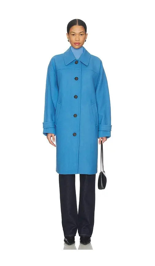 Veronica Beard Laurent Dickey Coat - Blue Jasper