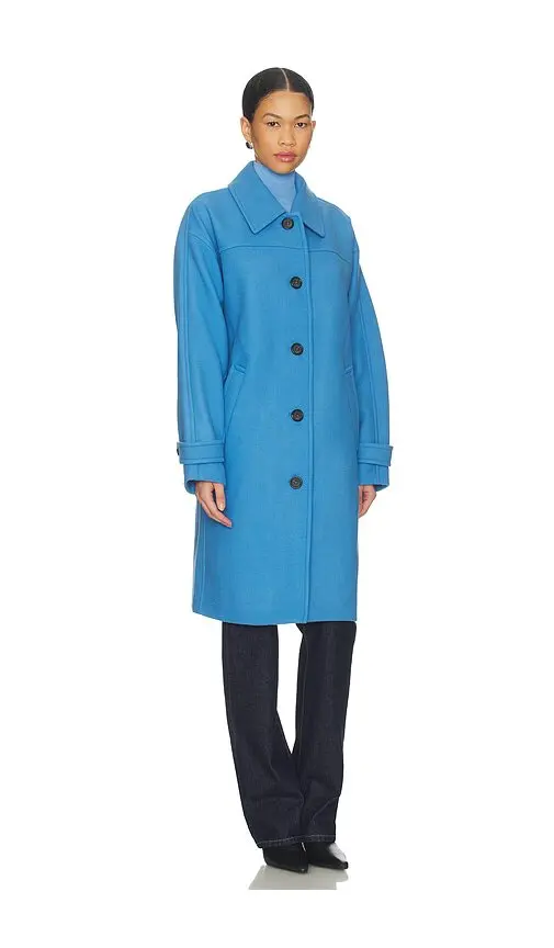 Veronica Beard Laurent Dickey Coat - Blue Jasper