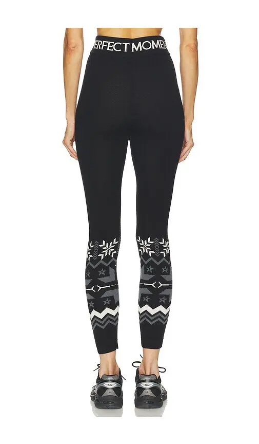 Perfect Moment Nordic Merino Wool Legging - Black