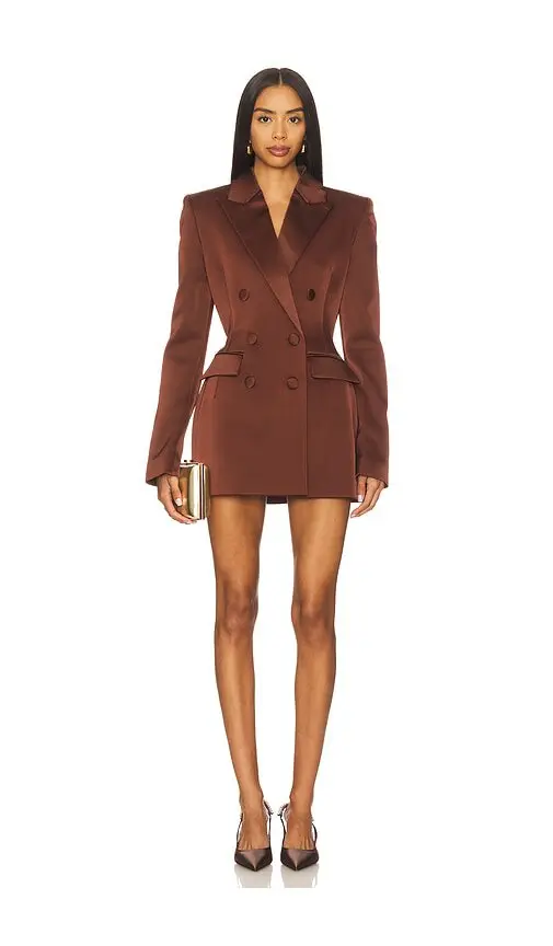 NADINE MERABI Monica Satin Blazer