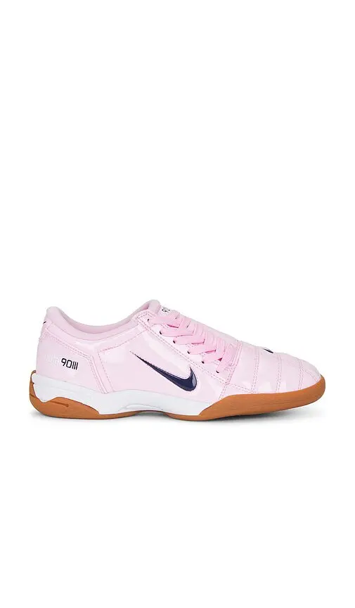 Nike T90 Patent Sneaker - Pink Foam  Midnight Navy & White