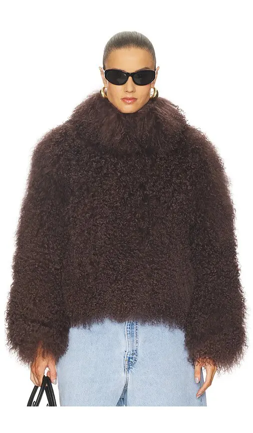 LAMARQUE Bianca Fur Jacket - Brown