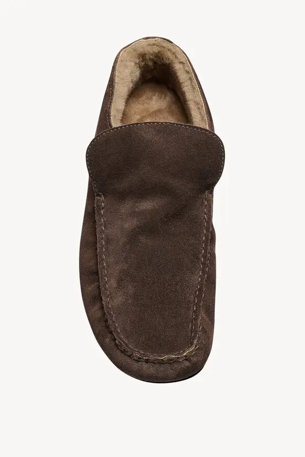 THE ROW Leo Loafer - Lacquer Brown