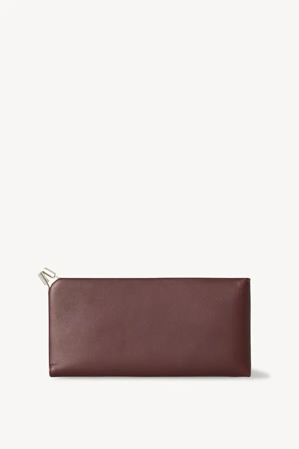 THE ROW Clasp Sunglasses Case - Burgundy