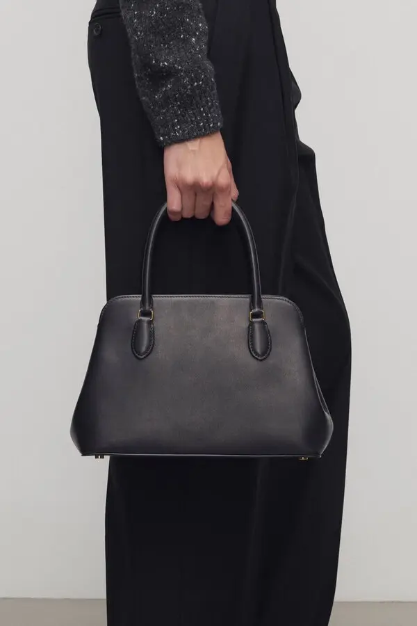 THE ROW Ida Leather Top Handle Bag