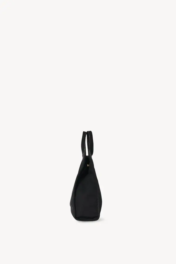 THE ROW Sisal Shopper In Cotton - Black
