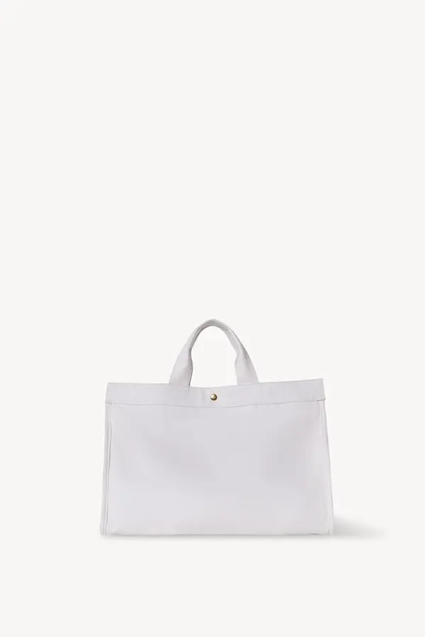 THE ROW Sisal Shopper In Cotton - Optical White