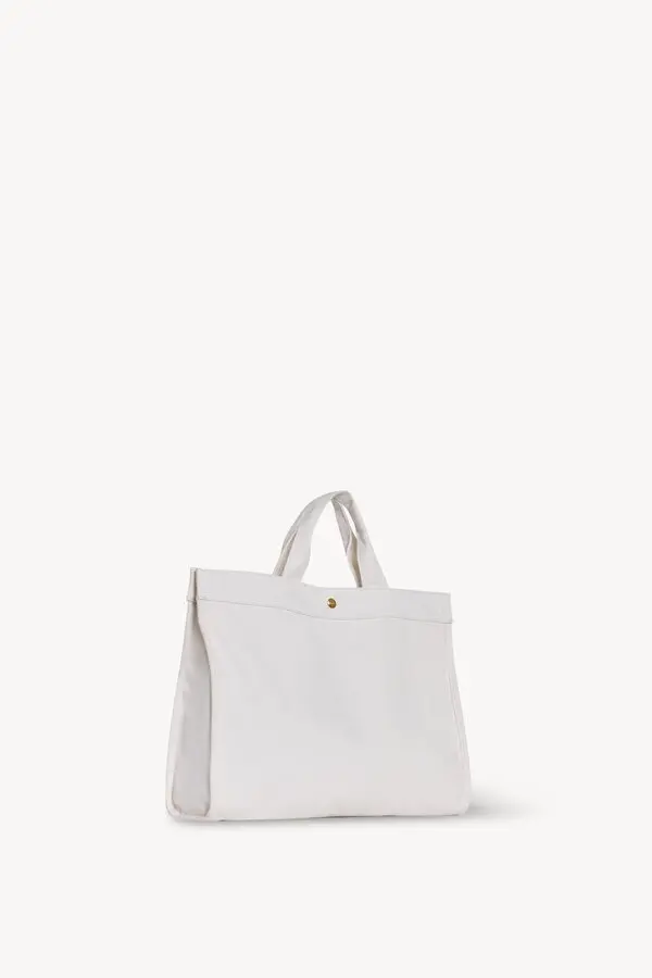 THE ROW Sisal Shopper In Cotton - Optical White