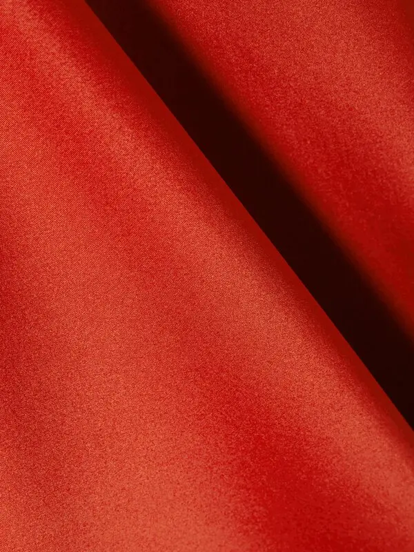 Veronica Beard Ezri Pleated Silk-blend Satin Maxi Dress - Red