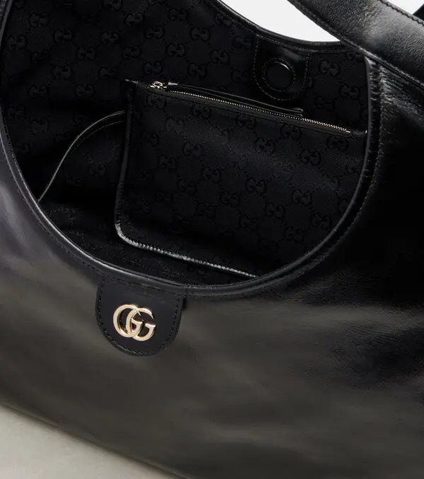 Gucci Giglio Large Leather Tote Bag