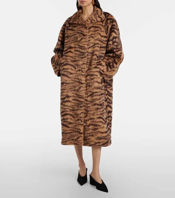 Alaïa Wool-blend Jacquard Coat
