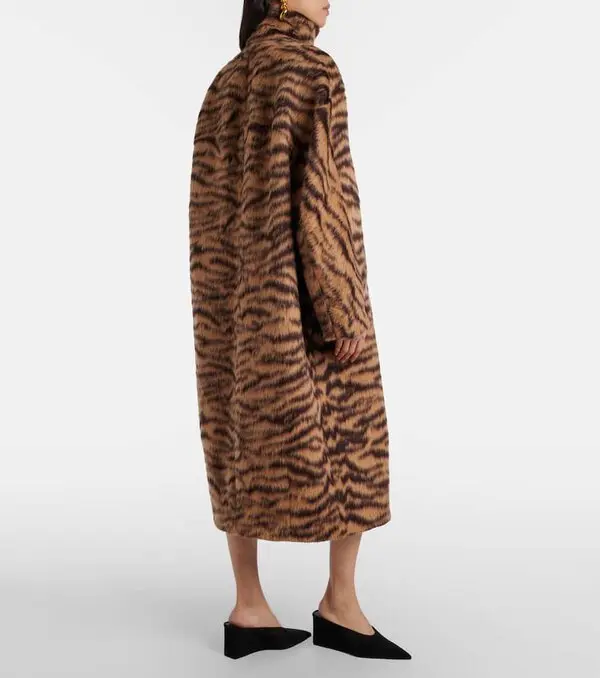 Alaïa Wool-blend Jacquard Coat