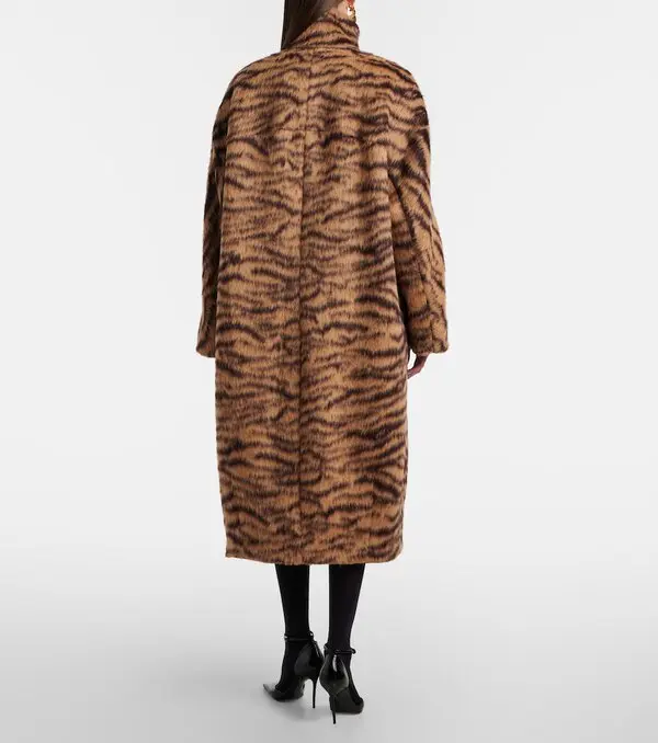 Alaïa Wool-blend Jacquard Coat